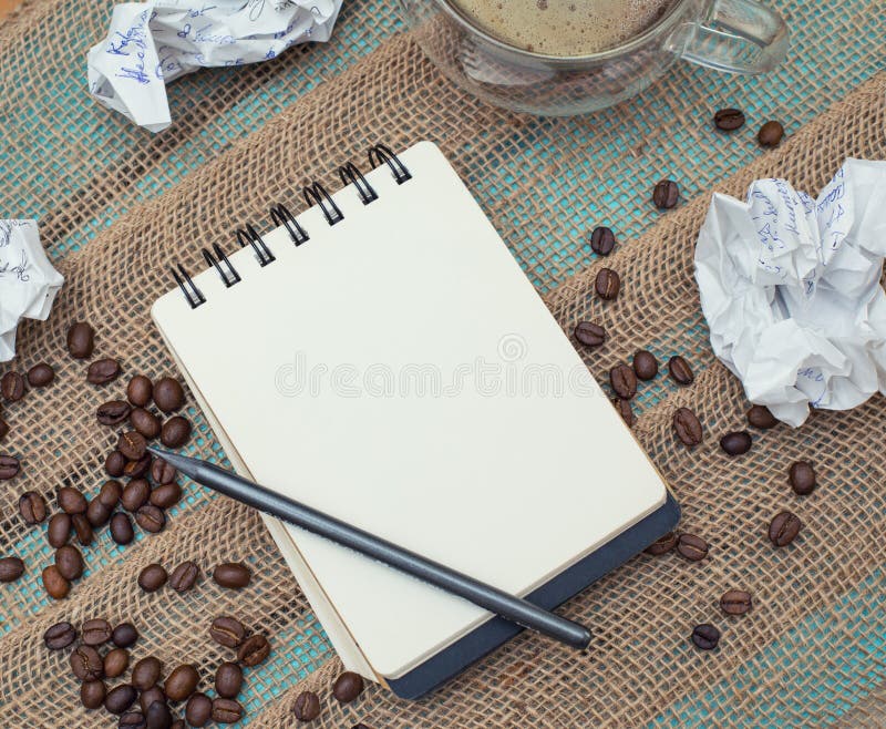 Notebook with GET READY Word with Office Stock Photo - Image of embark ...
