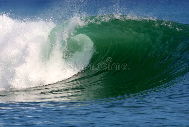 Clean Ocean Surfing Wave stock image. Image of empty - 10008057