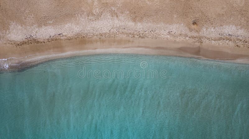 Clean Ocean Waves in the Tropical Summer Sandy Beach. Drone Aerial View ...
