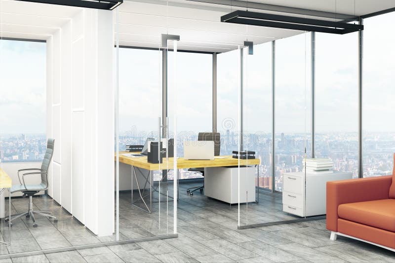 Clean office interior stock illustration. Illustration of inside ...