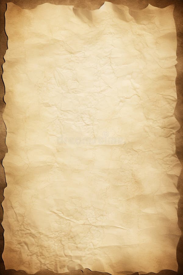 Clean Old Crumpled Parchment Paper with Torn Edges Stock Image - Image ...
