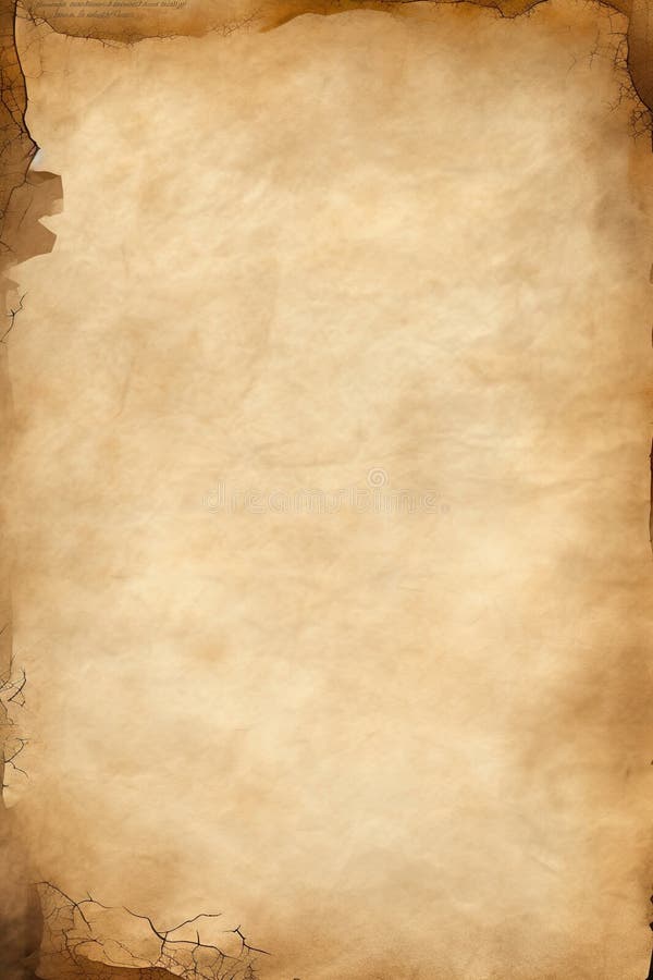 Clean Old Crumpled Parchment Paper with Torn Edges Stock Illustration ...