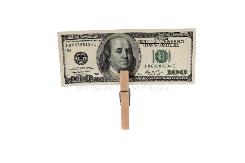 Clean One Hundred Dollar stock image. Image of wealth - 13767495