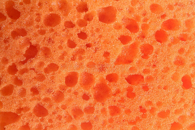 Clean Orange Sponge As Background Stock Image - Image of pattern ...