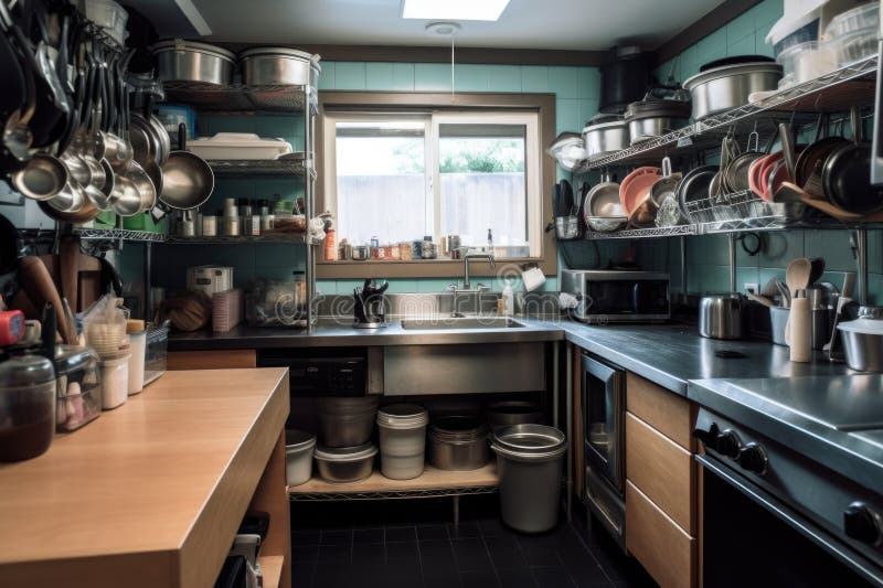 Clean and Organized Kitchen, with Everything in Its Place Stock Photo ...