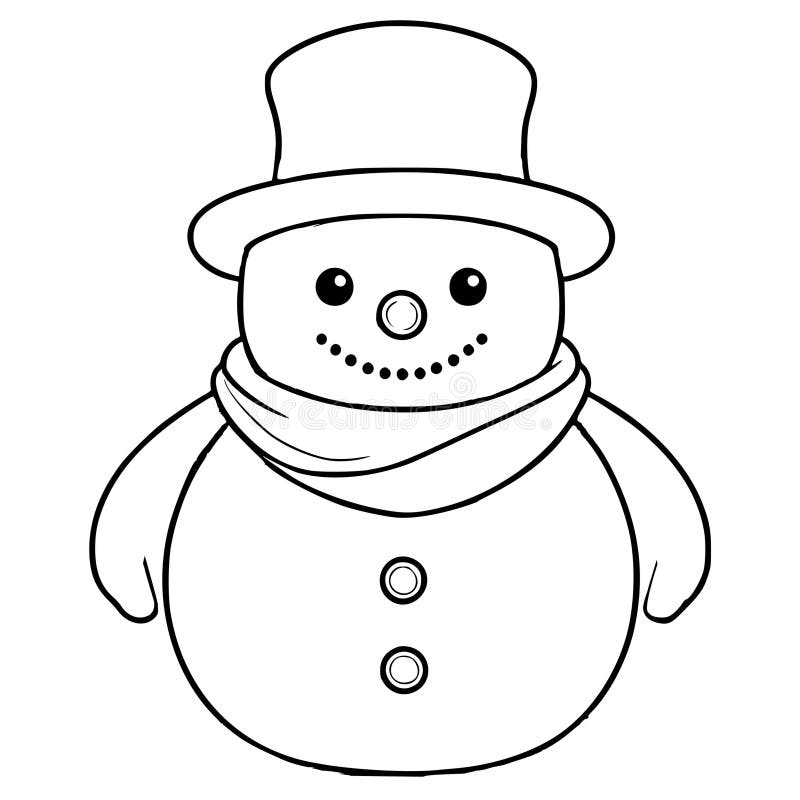 Clean Outline Drawing of a Abominable Snowman Minimalistic Design for ...