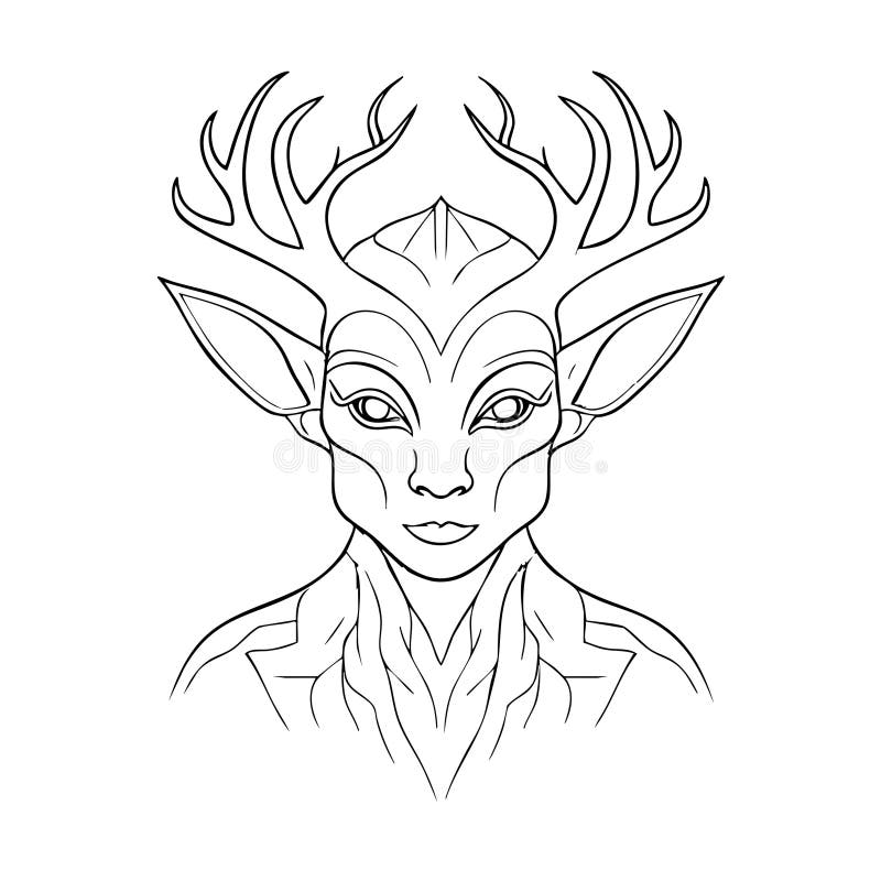 Fantastical Dryad Figure Stock Illustrations – 2 Fantastical Dryad ...