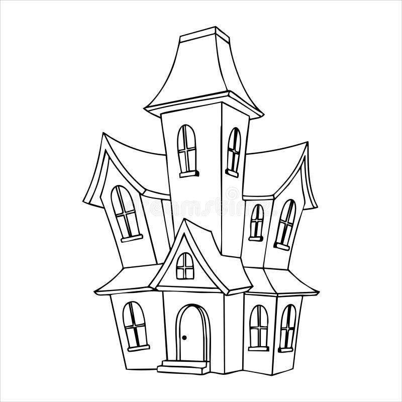 Drawing Eerie House Stock Illustrations – 2,166 Drawing Eerie House ...