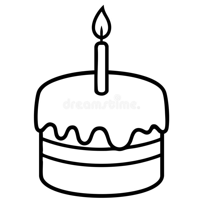 Simple Cake Coloring Stock Illustrations – 954 Simple Cake Coloring ...