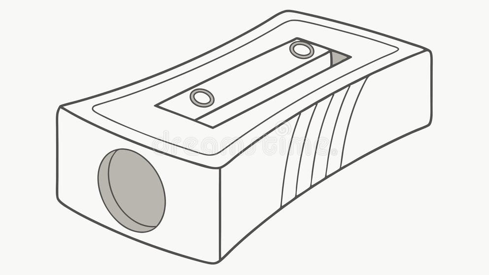 Simple Pencil Sharpener, Essential Tool and Back To School, Vector ...