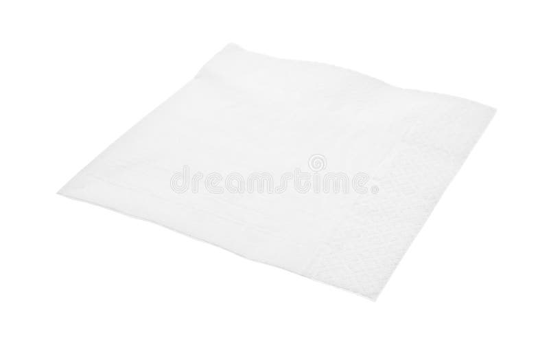 Clean Paper Tissue on White Background. Personal Hygiene Stock Image ...