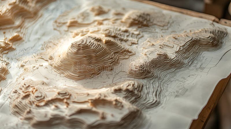 A Clean Photo of Custom Map Printing Services Styled with Visible Stock ...