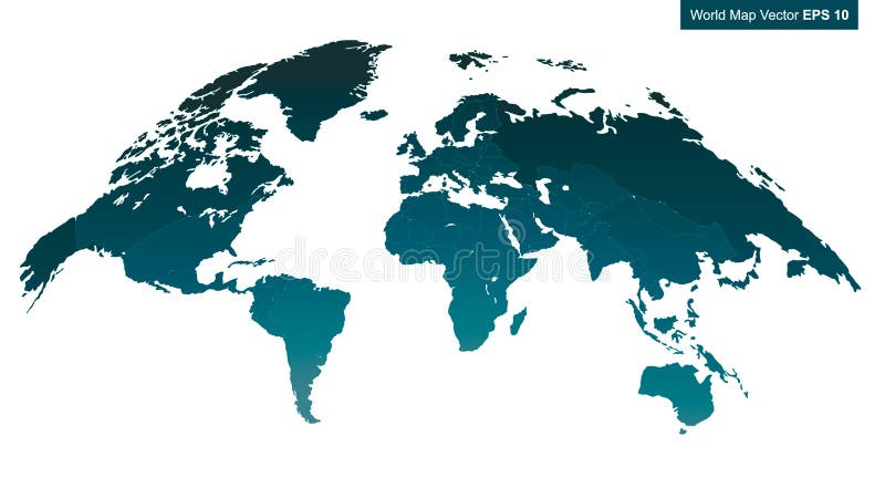 Clean the Planet. 3D Vector World Map Stock Vector - Illustration of ...