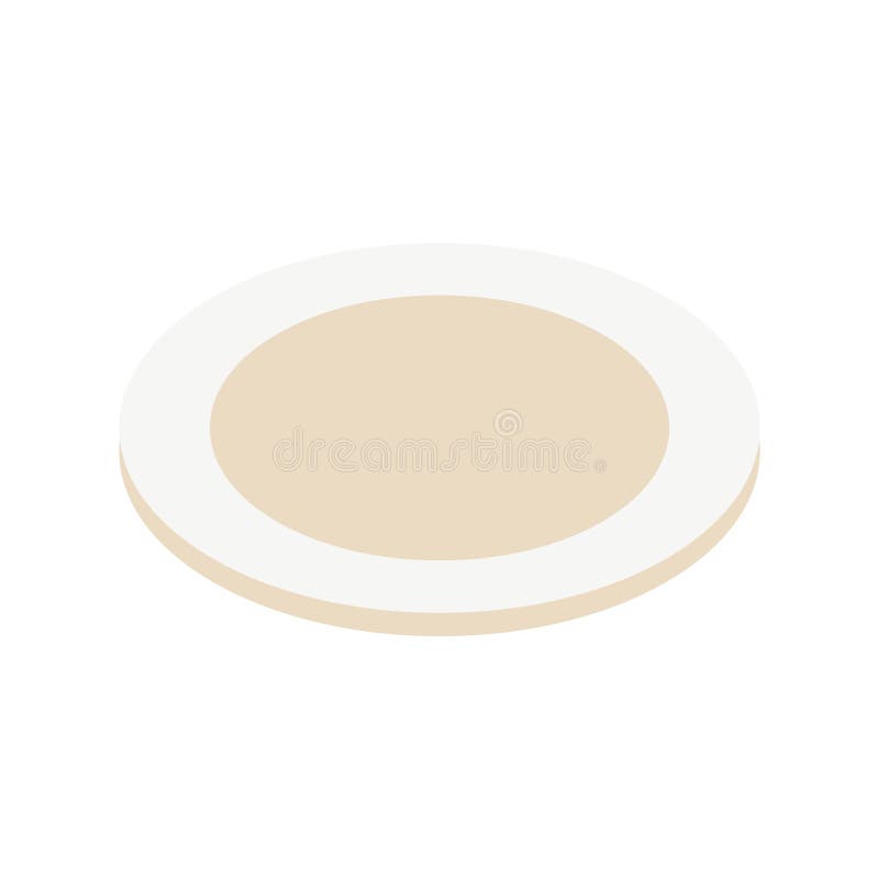 Clean Plate from Kitchen Icon, Isometric Style Stock Illustration ...