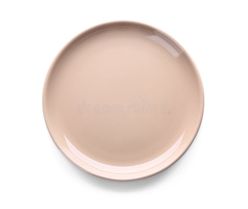 Clean Plate and Cutlery on Color Background Stock Photo - Image of ...