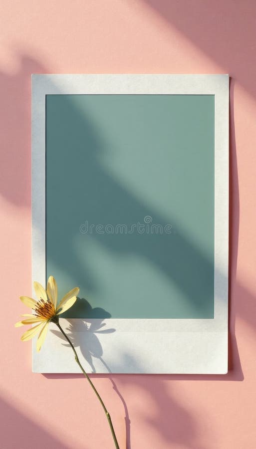 Clean Polaroid Portrait Frame with Subtle Drop Shadow , Frame Mockup ...