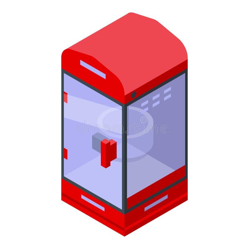 Clean Popcorn Maker Machine Icon, Isometric Style Stock Vector ...