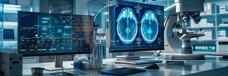 A Clean and Professional Modern Medical Laboratory Features Advanced ...