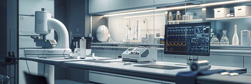 A Clean and Professional Medical Laboratory with a High-tech Scanner ...