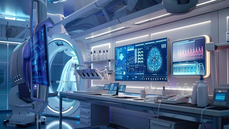 A Clean and Professional Modern Medical Laboratory Featuring AI-powered ...