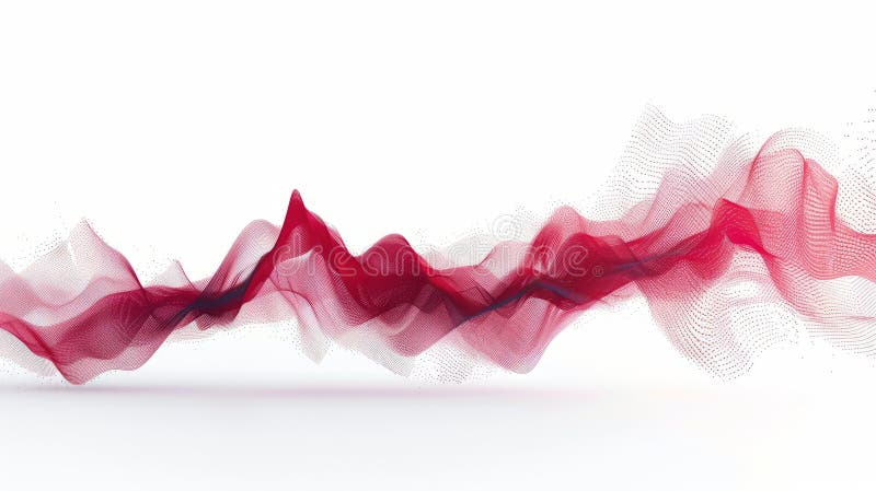 Minimalist Red Line Graph Showing Sharp Decline on White Background ...