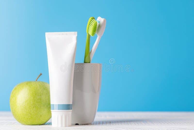 Toothpaste and Toothbrushes Stock Image - Image of healthcare, teeth ...