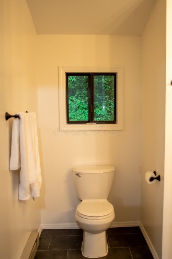 Clean Restroom Inside a House Stock Image - Image of walls, house ...