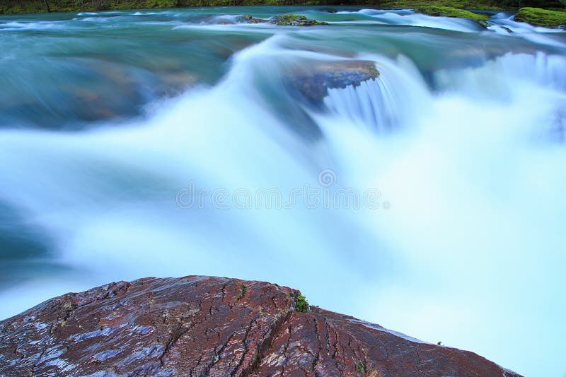 Clean River Cascading White Water Stock Photo - Image of environment ...