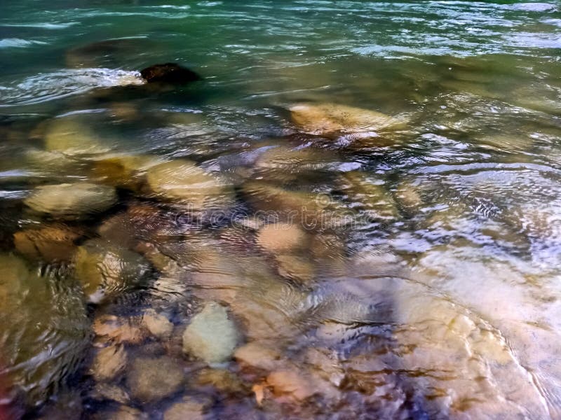 Clean River Flow Winter Reflection Stock Photo - Image of nature, leaf ...