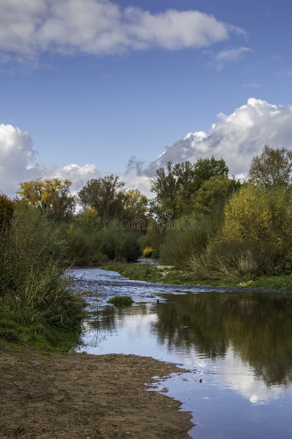 Clean River in the Middle of the Countryside Stock Image - Image of ...