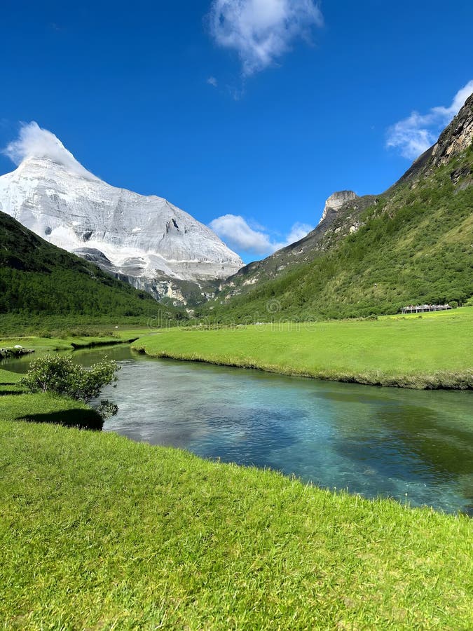 Clean River Water Flowing in the Mountains Stock Image - Image of lake ...