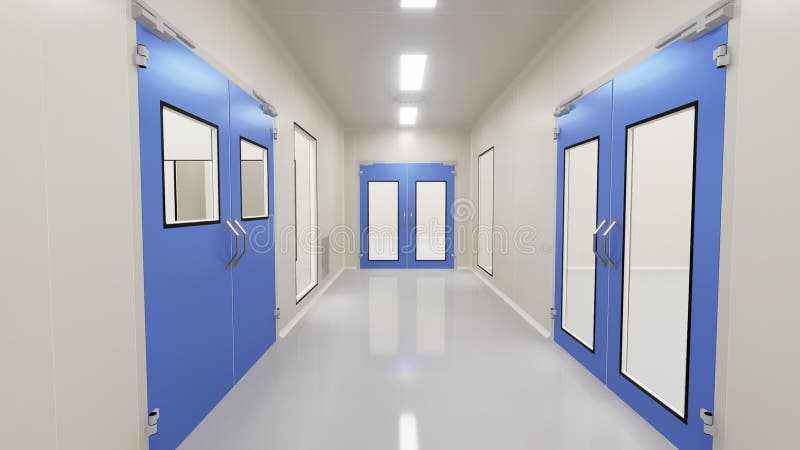 Clean Room Corridor Pharmaceutical Plant Stock Video - Video of ...