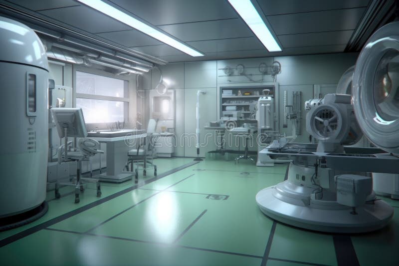 Clean Room Environment for Assembling Lens Components Stock ...