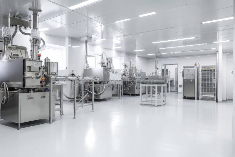 Clean Room, Filled with Sensitive Equipment and Materials for Chemical ...