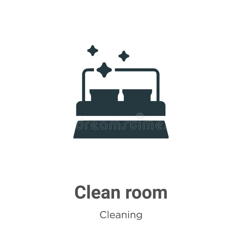 Clean Room Outline Vector Icon. Thin Line Black Clean Room Icon, Flat ...