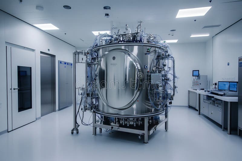 A Clean Room Where Innovative Future Materials are Created Stock Image ...