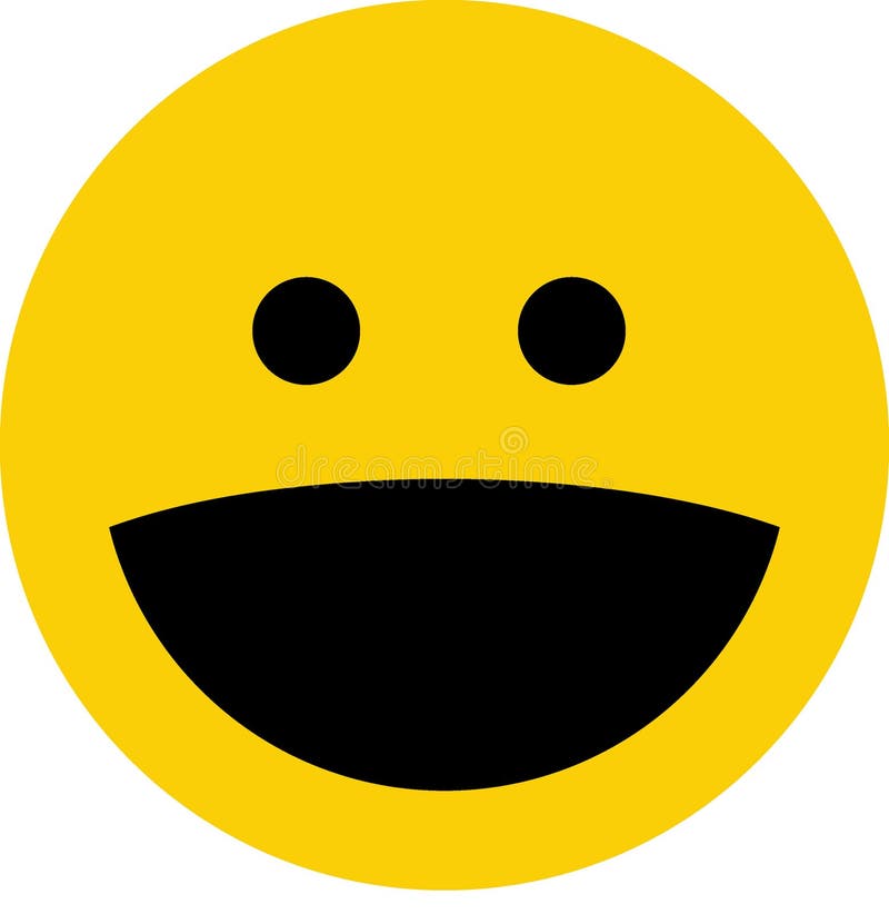 Clean Round Yellow Black Flat Emoji Stock Illustrations – 25 Clean ...