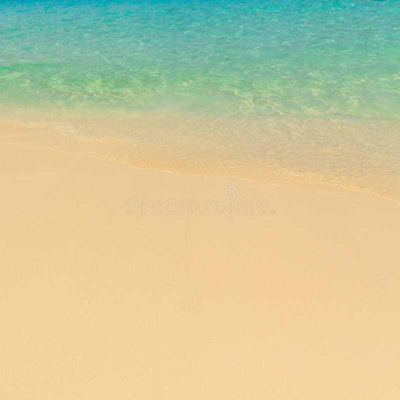 Clean sand beach stock image. Image of wave, summer, tropical - 74981819