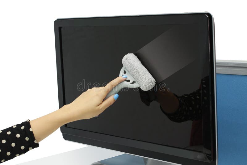 Clean screen stock image. Image of clean, bristles, electronic - 20356615