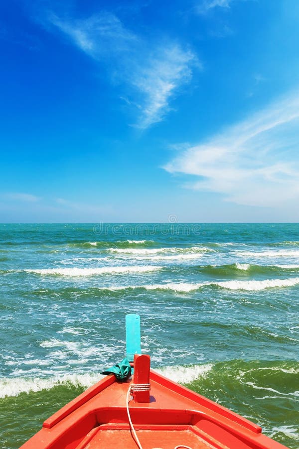 Clean sea with blue sky stock photo. Image of relax, water - 37436560