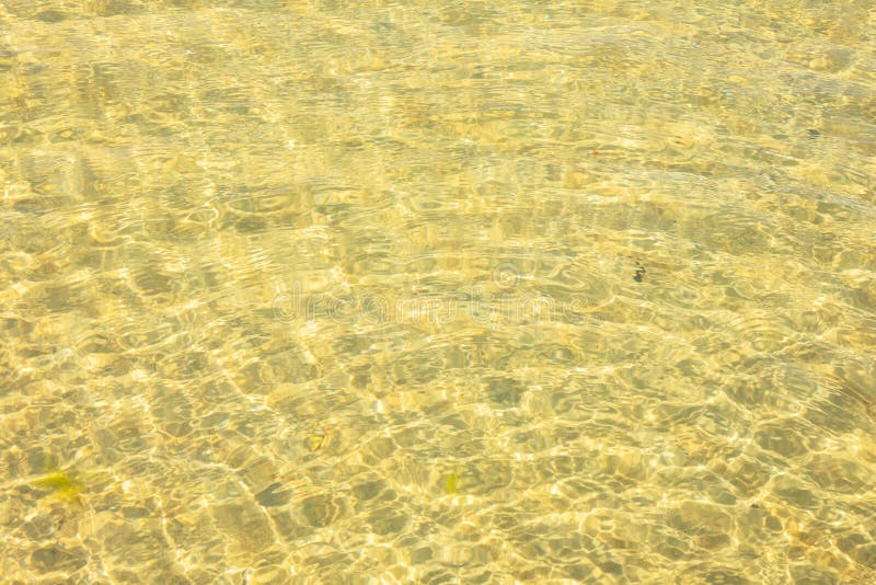 Clean Sea Surface in Shallow Water Stock Image - Image of bottom, color ...