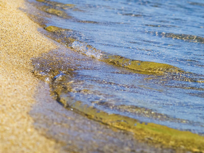 Clean sea water and beach stock image. Image of outside - 88659313