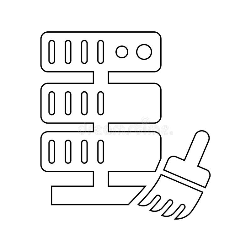 Clean Server Room Background Stock Illustration - Illustration of host ...