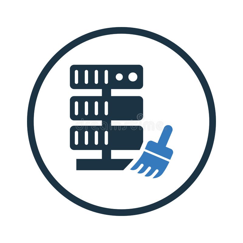 Clean Server Room Background Stock Illustration - Illustration of host ...