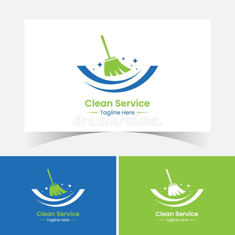 Clean Service Logo Design Template. Stock Vector - Illustration of ...