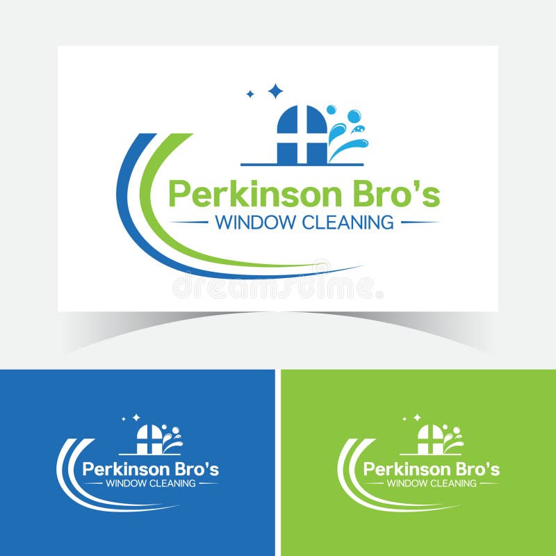 Clean Service Logo Design Template with Windows. Stock Vector ...