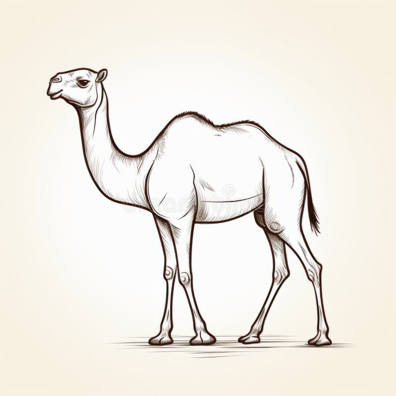 Realistic Camel Drawing Stock Illustrations – 206 Realistic Camel ...