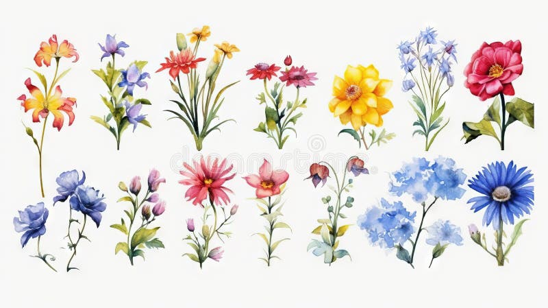 Clean and Sharp Lines on a White Watercolor Background . Stock ...