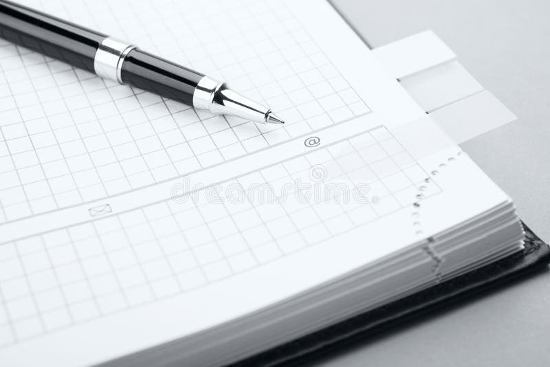 Clean sheet of notebook stock photo. Image of desk, open - 25890720