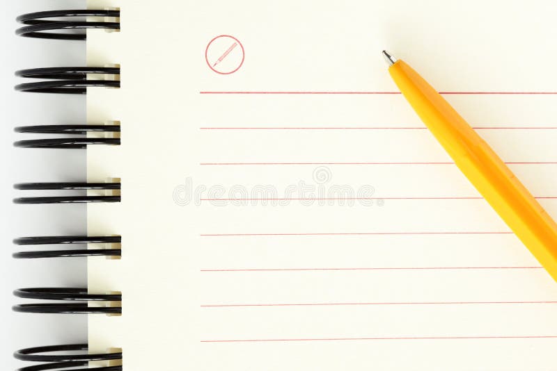 Clean Sheet Of Notebook Close Up, Place For Text, School Notebook ...